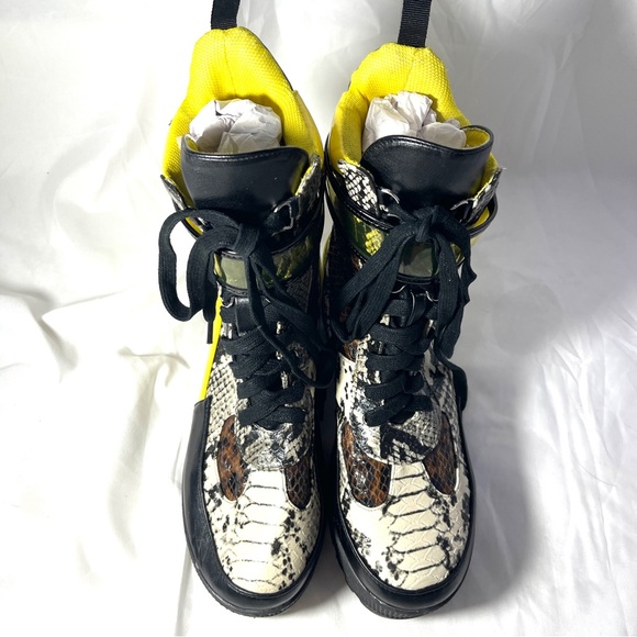 Cape Robbin | Shoes | Cape Robbin Future Wave Snake Print Yellow Chunky ...